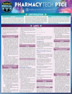 pharmacy technician ptce quickstudy laminated reference guide (quickstudy medical)