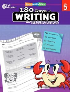 180 days of writing for fifth grade - an easy-to-use fifth grade writing workbook to practice and improve writing skills (180 days of practice)