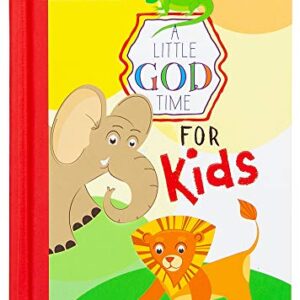 A Little God Time for Kids: 365 Daily Devotions (Hardcover)– Motivational Devotionals for Kids Ages 4-7, Perfect Gift for Children, Birthdays, Communion, and More