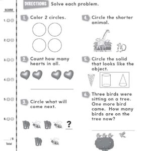 Shell Education 180 Days of Math for Kindergarten (180 Days of Practice)