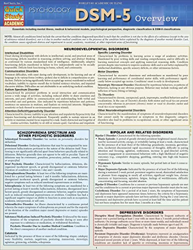 DSM-5 Overview (QuickStudy Academic)