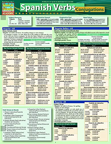 Spanish Verbs: Conjugations QuickStudy Laminated Reference Guide (QuickStudy Academic) (Spanish Edition)