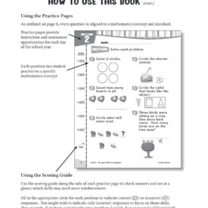 Shell Education 180 Days of Math for Kindergarten (180 Days of Practice)