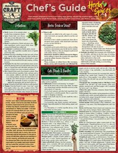 chef's guide to herbs & spices: a quickstudy laminated reference guide