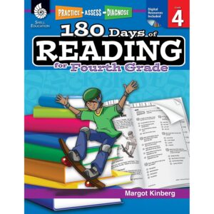 180 days™: reading for 4th grade practice workbook for classroom and home, cool and fun practice created by teachers