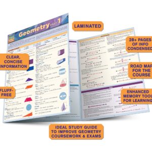 Geometry Part 1 QuickStudy Laminated Reference Guide (Quick Study Academic)