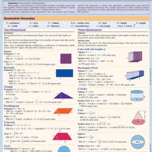 Geometry Part 1 QuickStudy Laminated Reference Guide (Quick Study Academic)