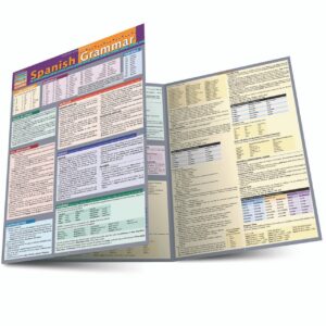 spanish grammar: a quickstudy laminated reference guide