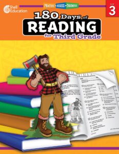 180 days™: reading for 3rd grade practice workbook for classroom and home, cool and fun practice created by teachers