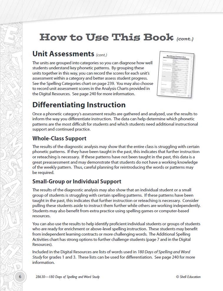 180 Days™: Reading, Vocabulary/Language for 2nd Grade Practice Workbook for Classroom and Home, Cool and Fun Practice Created by Teachers (180 Days of Practice)