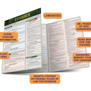 Evidence QuickStudy Laminated Reference Guide (QuickStudy Law)