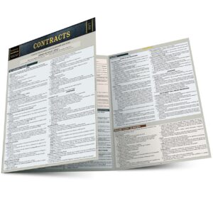 contracts quickstudy laminated reference guide