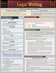 legal writing quickstudy laminated reference guide