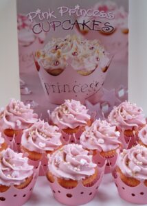 pink princess cupcakes