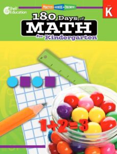 shell education 180 days of math for kindergarten (180 days of practice)