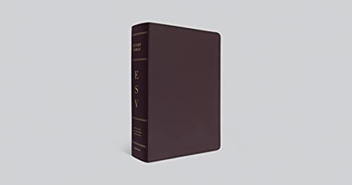 ESV Study Bible, Large Print (Bonded Leather, Burgundy)