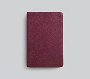 ESV Large Print Value Thinline Bible (TruTone, Raspberry, Floral Design)