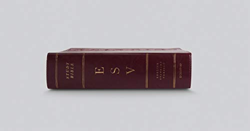 ESV Study Bible, Large Print (TruTone, Mahogany, Trellis Design)