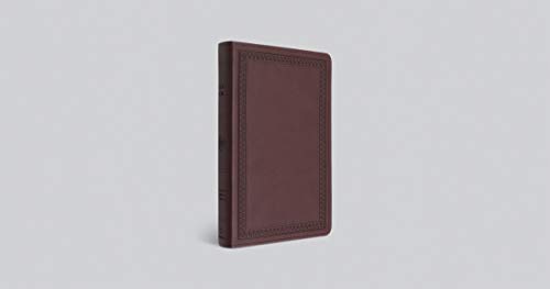 ESV Large Print Value Thinline Bible (TruTone, Mahogany, Border Design)