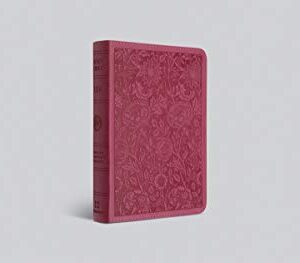 ESV Large Print Compact Bible(8 pt Lexicon type Print) (TruTone, Berry, Floral Design)