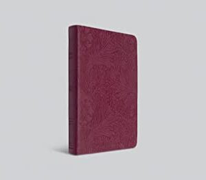 ESV Large Print Value Thinline Bible (TruTone, Raspberry, Floral Design)