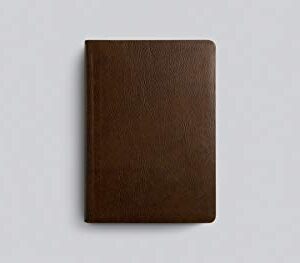 ESV Single Column Journaling Bible, Large Print (Bonded Leather, Mocha)