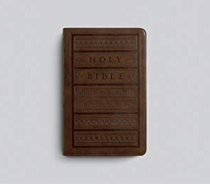 ESV Large Print Personal Size Bible (TruTone, Brown, Engraved Mantel Design)