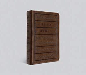 ESV Large Print Personal Size Bible (TruTone, Brown, Engraved Mantel Design)