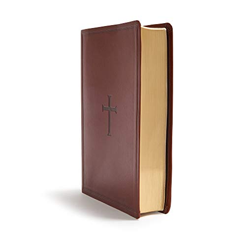 CSB Super Giant Print Reference Bible, Brown LeatherTouch