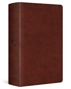 esv large print personal size bible (trutone, chestnut)