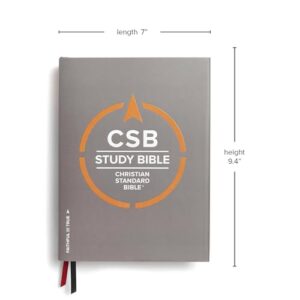 CSB Study Bible, Hardcover, Red Letter, Study Notes and Commentary, Illustrations, Articles, Word Studies, Outlines, Timelines, Easy-to-Read Bible Serif Type