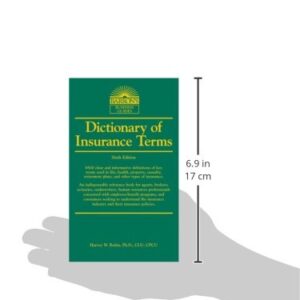 Dictionary of Insurance Terms (Barron's Business Dictionaries)