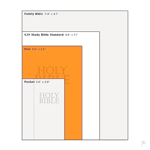 KJV Holy Bible, Pew and Worship Bible Large Print Red Letter Edition Hardcover - Ribbon Marker, King James Version, Black (KJV Pew and Worship Editions)