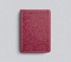 ESV Large Print Compact Bible(8 pt Lexicon type Print) (TruTone, Berry, Floral Design)