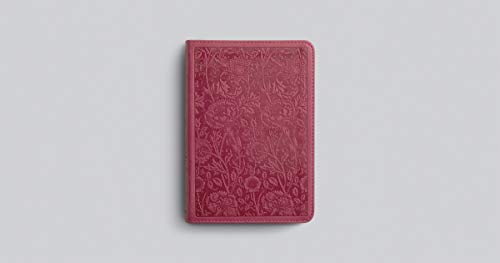 ESV Large Print Compact Bible(8 pt Lexicon type Print) (TruTone, Berry, Floral Design)