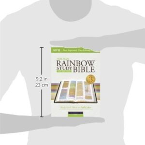 NIV Rainbow Study Bible, Purple LeatherTouch Indexed