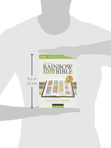 NIV Rainbow Study Bible, Purple LeatherTouch Indexed