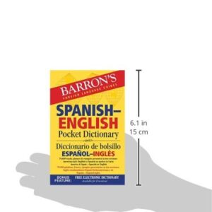 Barron's Spanish-English Pocket Dictionary: 70,000 words, phrases & examples presented in two sections: American style English to Spanish -- Spanish ... Bilingual Dictionaries) (Spanish Edition)