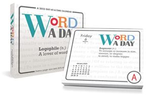 2023 word a day day-at-a-time box calendar