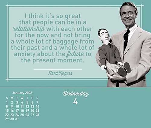 2023 Mister Rogers Day-at-a-Time Box Calendar