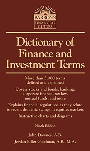 Dictionary of Finance and Investment Terms (Barron's Business Dictionaries)