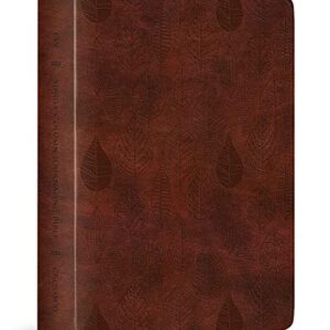 ESV Single Column Journaling Bible (TruTone, Chestnut, Leaves Design)