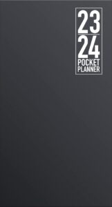 2023-2024 classic black pocket planner