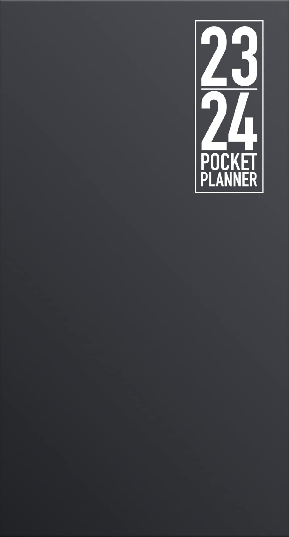 2023-2024 Classic Black Pocket Planner