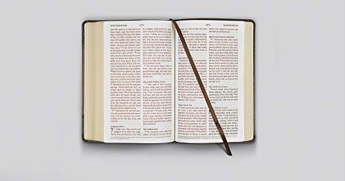 ESV Large Print Personal Size Bible (TruTone, Brown, Engraved Mantel Design)