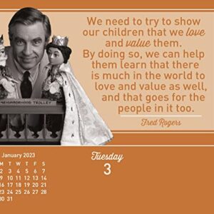 2023 Mister Rogers Day-at-a-Time Box Calendar