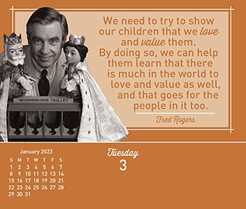 2023 Mister Rogers Day-at-a-Time Box Calendar