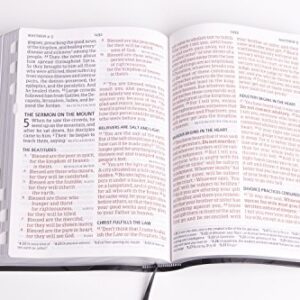 CSB Super Giant Print Reference Bible, Charcoal LeatherTouch, Indexed