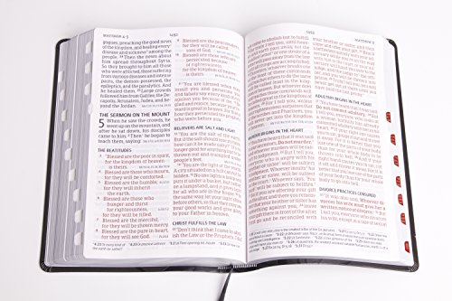 CSB Super Giant Print Reference Bible, Charcoal LeatherTouch, Indexed