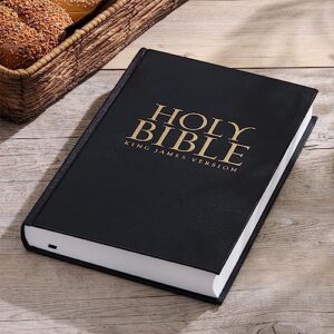 KJV Holy Bible, Pew and Worship Bible Large Print Red Letter Edition Hardcover - Ribbon Marker, King James Version, Black (KJV Pew and Worship Editions)